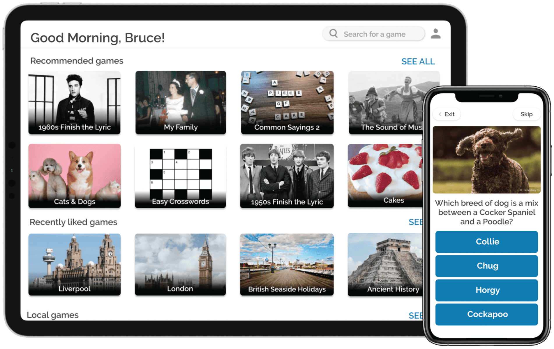 Memory Lane Games - Dementia Digital Health App & Care Giver Support
